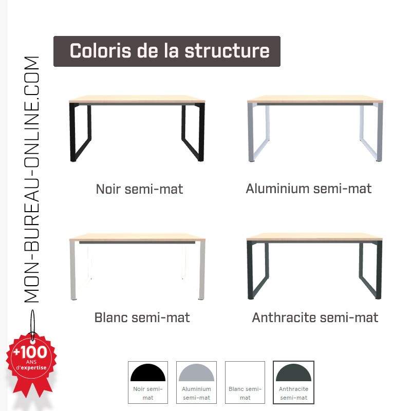 Bureau double pour 2 personnes L. 1 à 1.80m - Ogi Q Bench