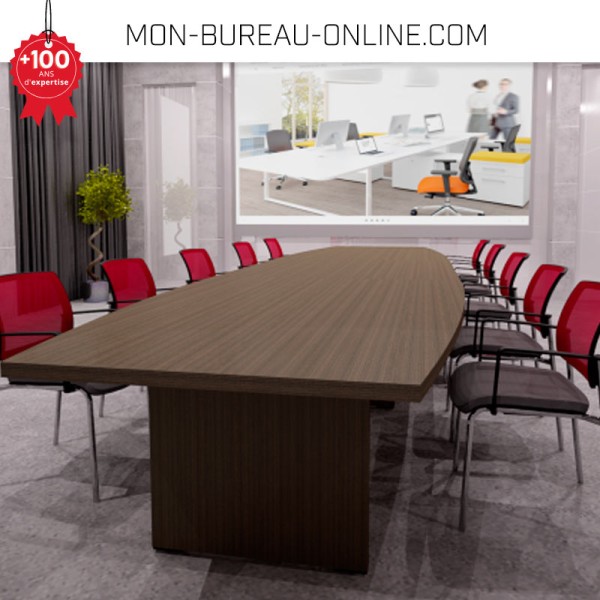 Elégante table de réunion professionnelle jusqu'à 24 personnes