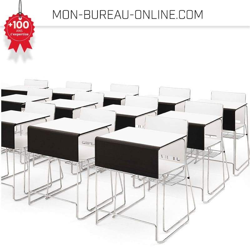Table professionnelle pour les formations - Empilable - 1 personne