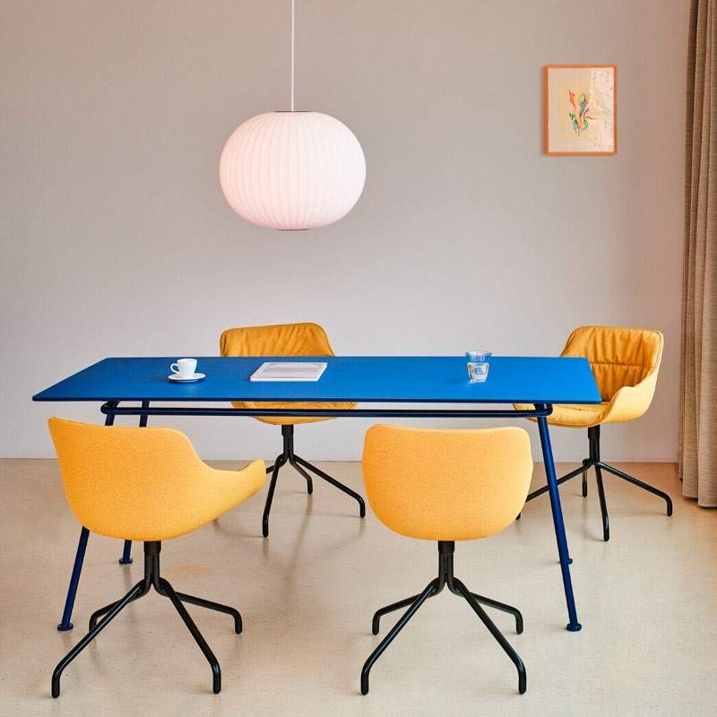 Ensemble Table de réunion + 4 chaises Design - New School