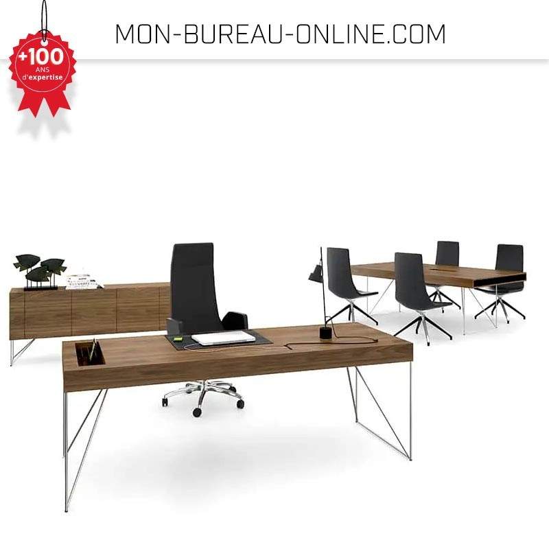 Magnifique table de réunion pour 8 personnes - Créateur Italien